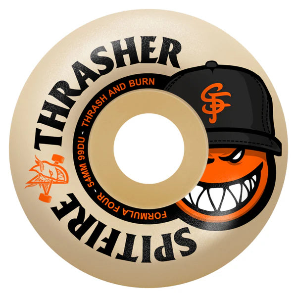 SPITFIRE - F4 THRASHER THE CITY RADIAL FULL 54MM 99A SKATEBOARD WHEELS ...